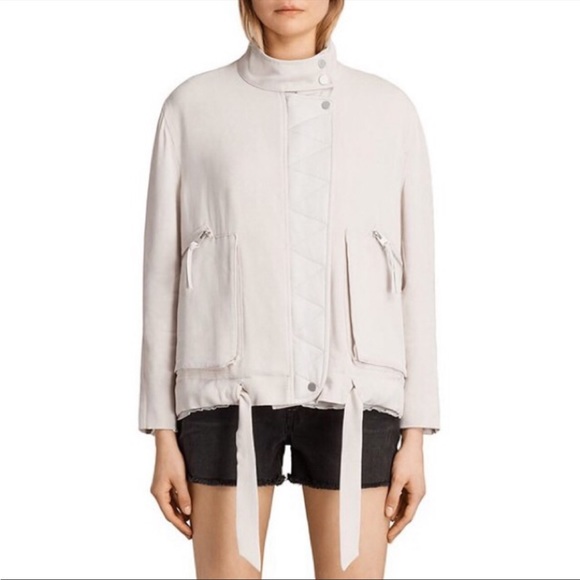 All Saints | Jackets & Coats | All Saints Victoria Cream Jacket Sz ...